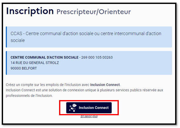 💻 M’inscrire sur les emplois de l’inclusion en tant que prescripteur ...